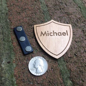 Custom Shield Name Tag - Etsy