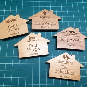 Custom House Shaped Name Tag - Etsy