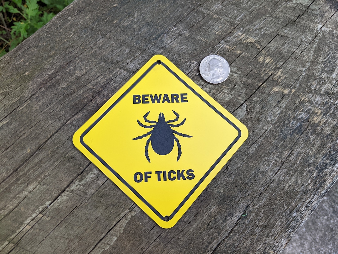 Custom Weatherproof Beware of Ticks Sign - Etsy