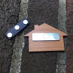 Custom House Shaped Name Tag - Etsy