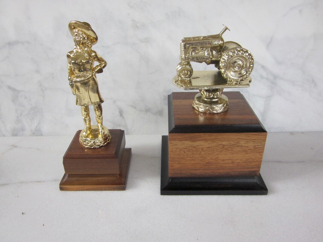 Tractor Cowgirl Trophy - Etsy
