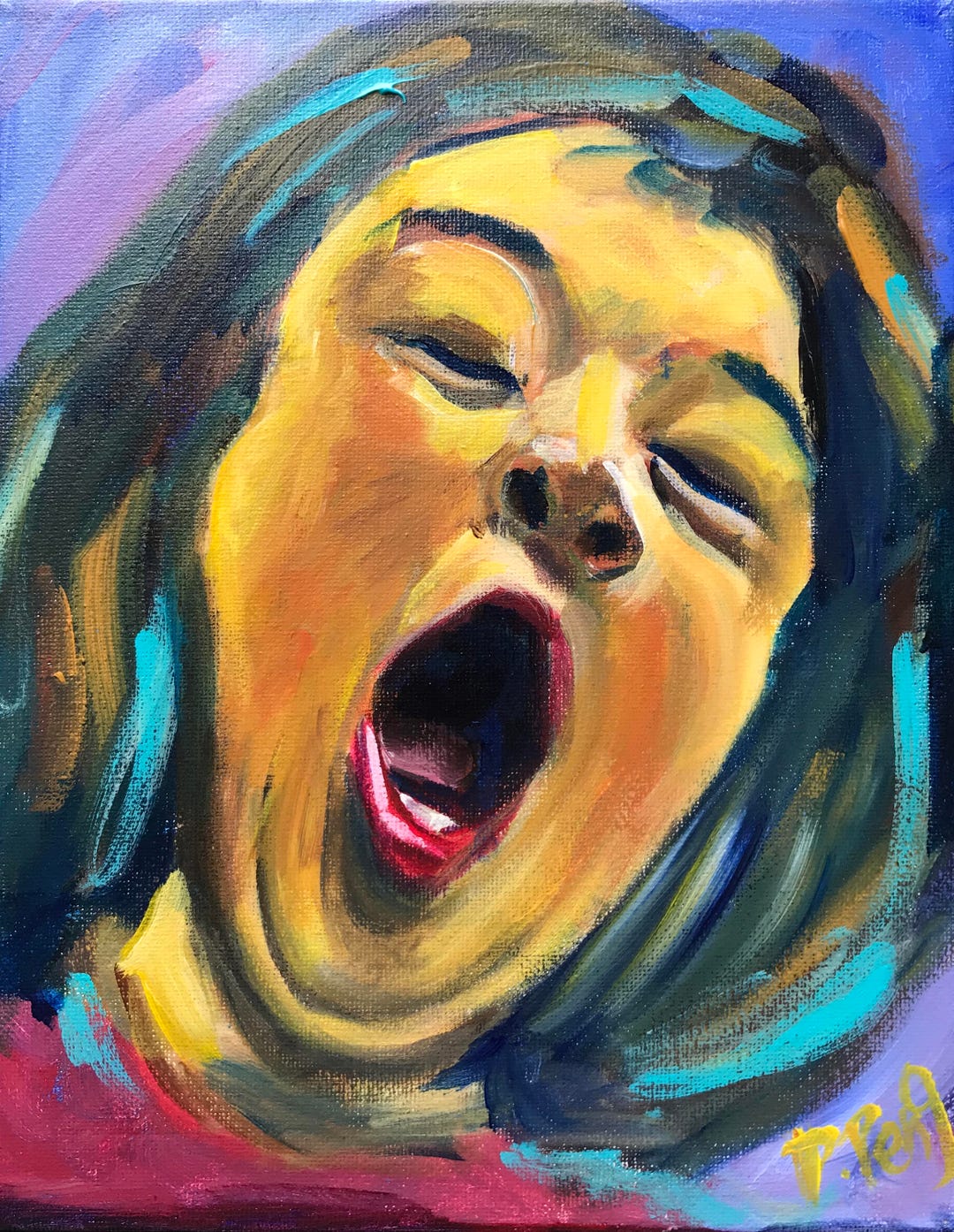 A Yawn - Etsy