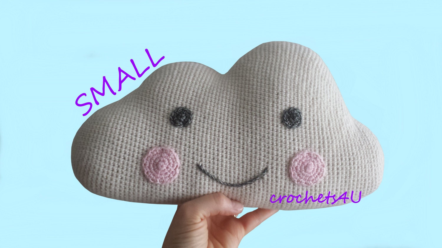 Crochet Pattern Small Cloud - Etsy