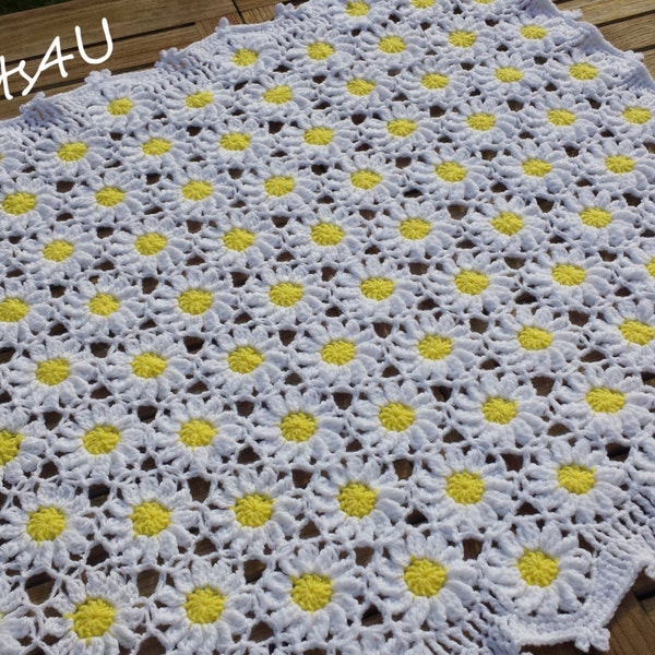 Daisy Afghan - Etsy