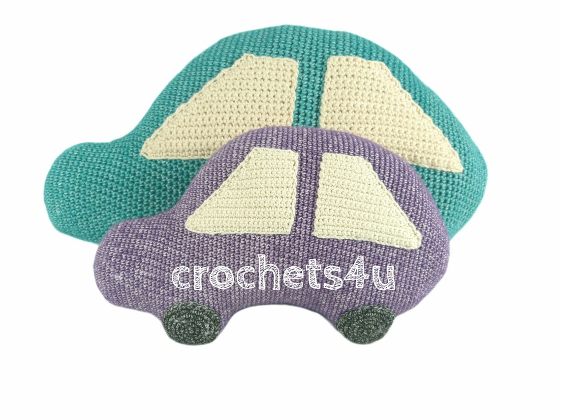 Crochet Pattern Car in 1 Piece | Etsy