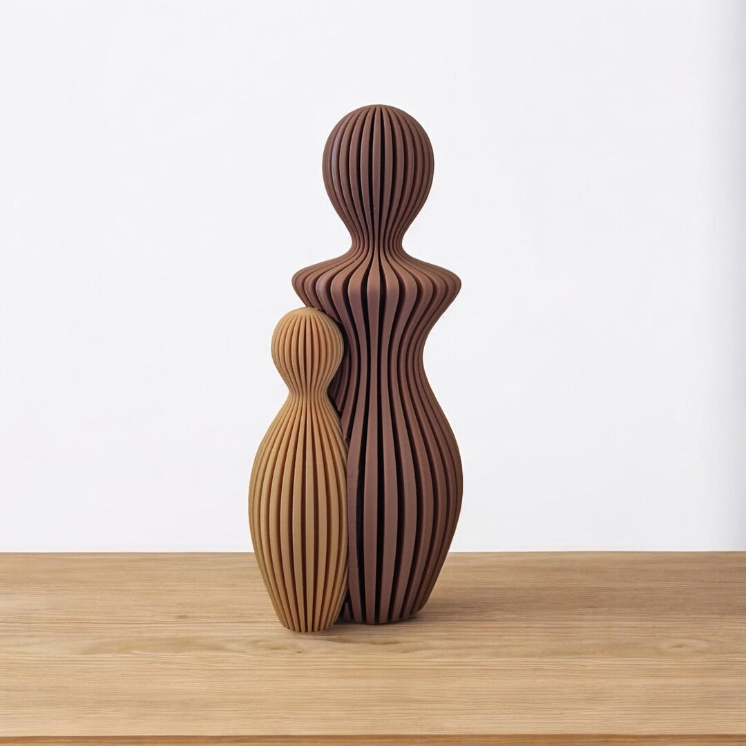 Unique 3d-printed Statue of Mom and Child Mother-child Figurine for ...