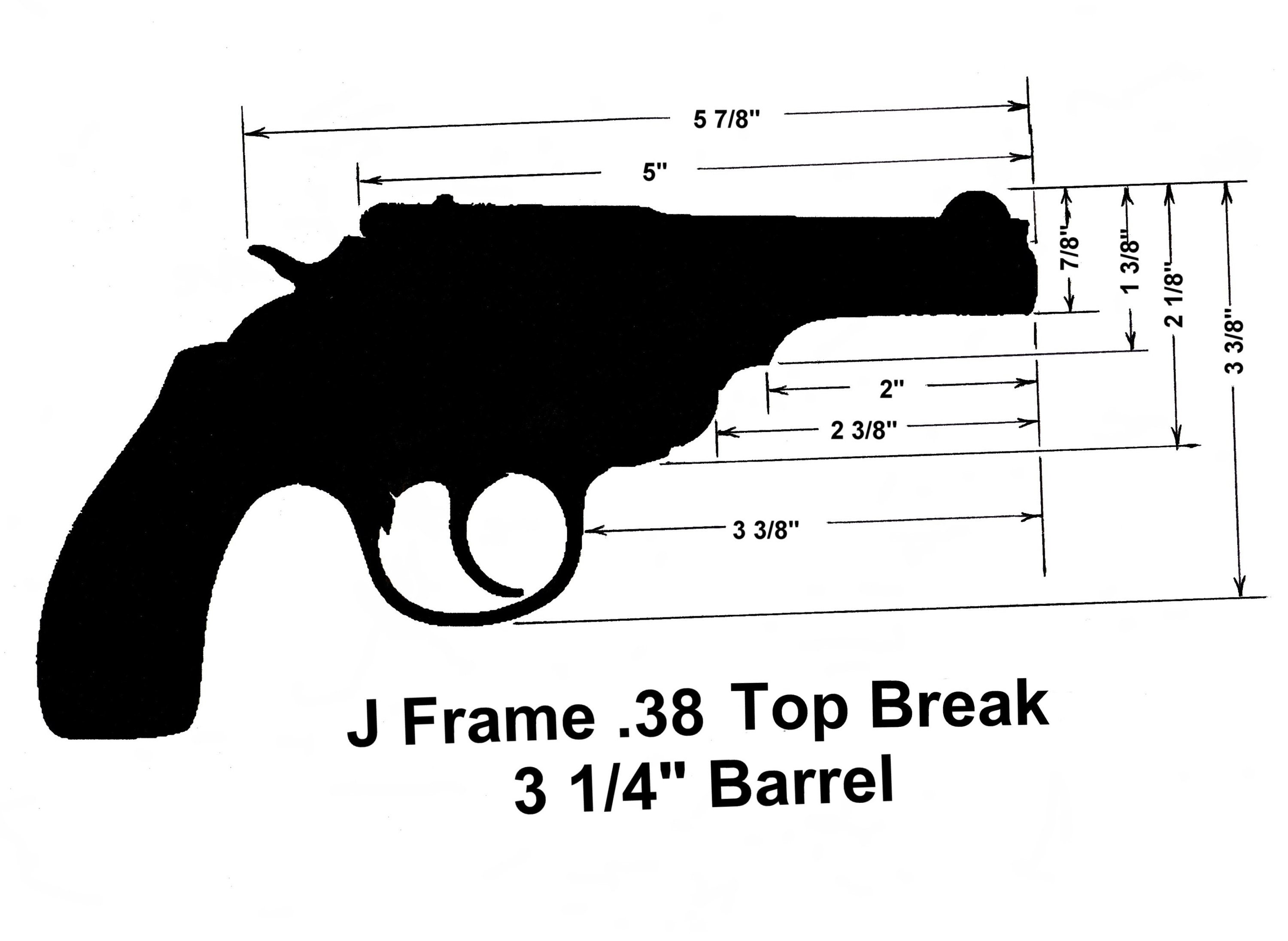 J Frame With 3.25" Barrel Printable Holster Pattern - Etsy