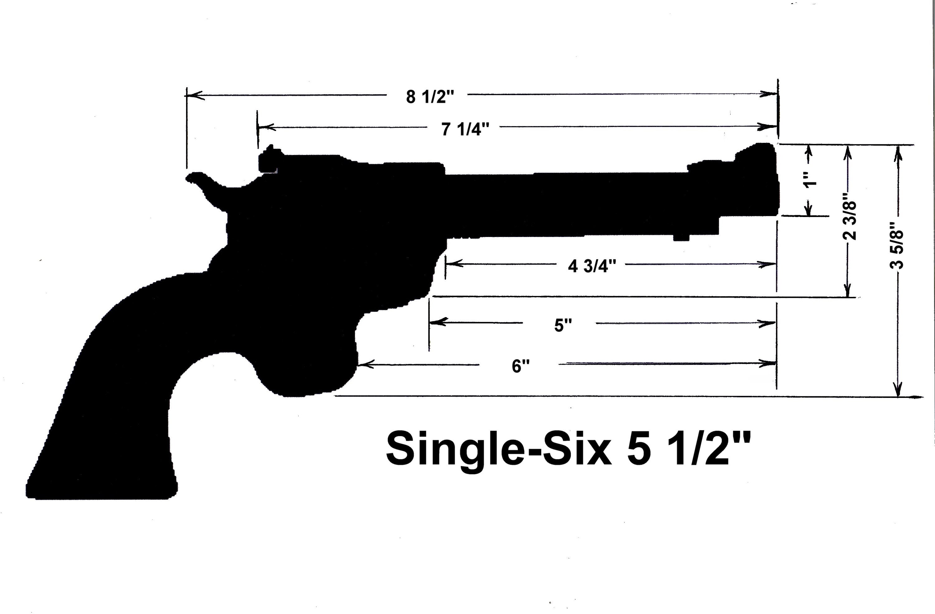Ruger Single Six With Barrels Measuring 5.5" Printable Snap Holster ...