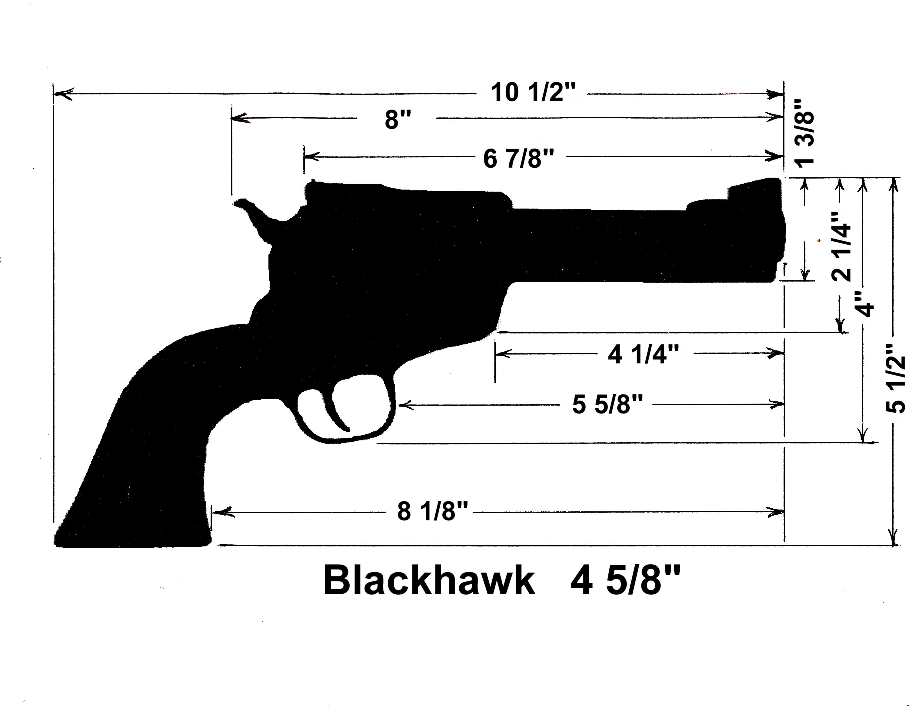 Blackhawk With 4 5/8" Barrel Printable Gambler Style Holster Pattern - Etsy