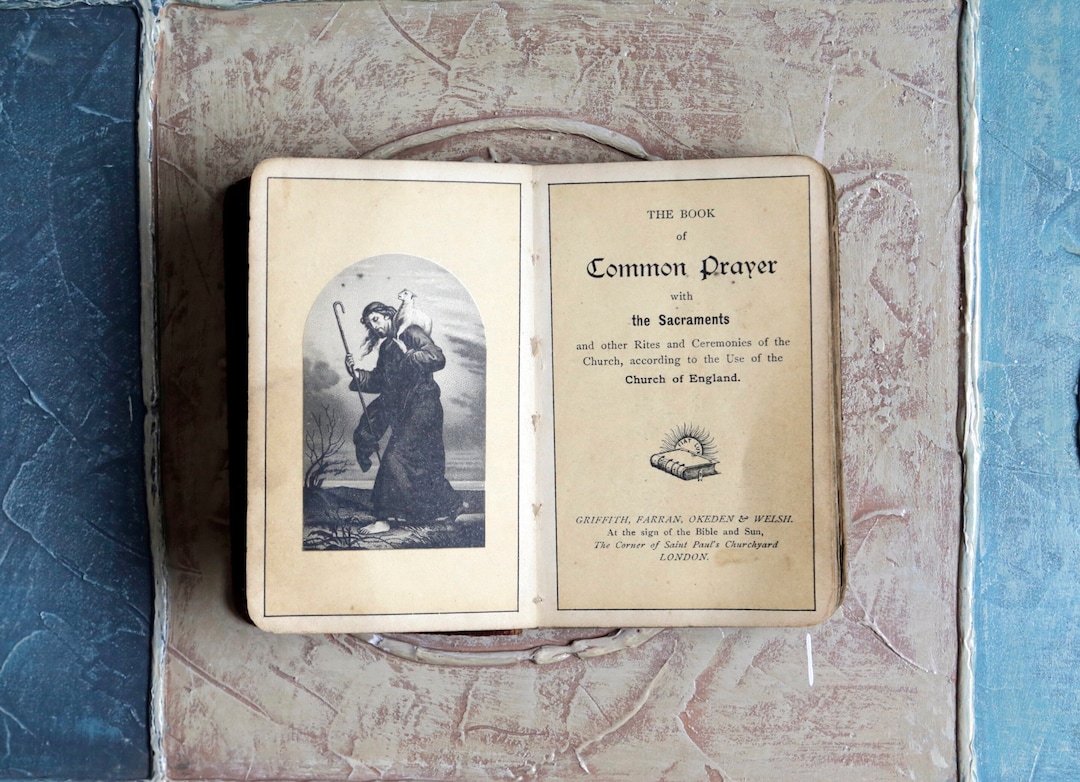 1800s Victorian Antique Common Prayer With the Sacraments - Etsy