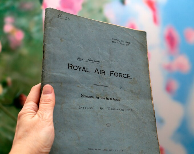 1940s Old Notebook Royal Air Force Notebook for Use in Schools - Etsy
