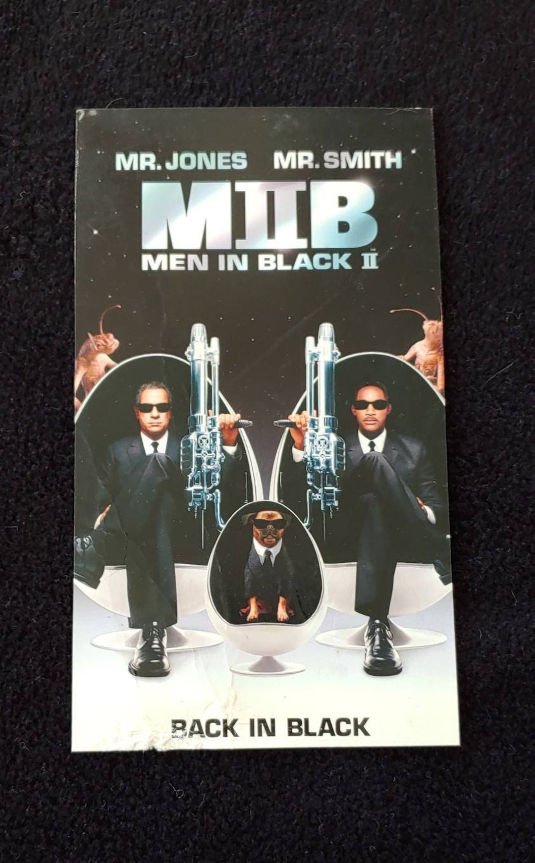 MIIB Men in BLACK II (2002) - Repurposed Vhs Sleeve to Unique Notebook ...