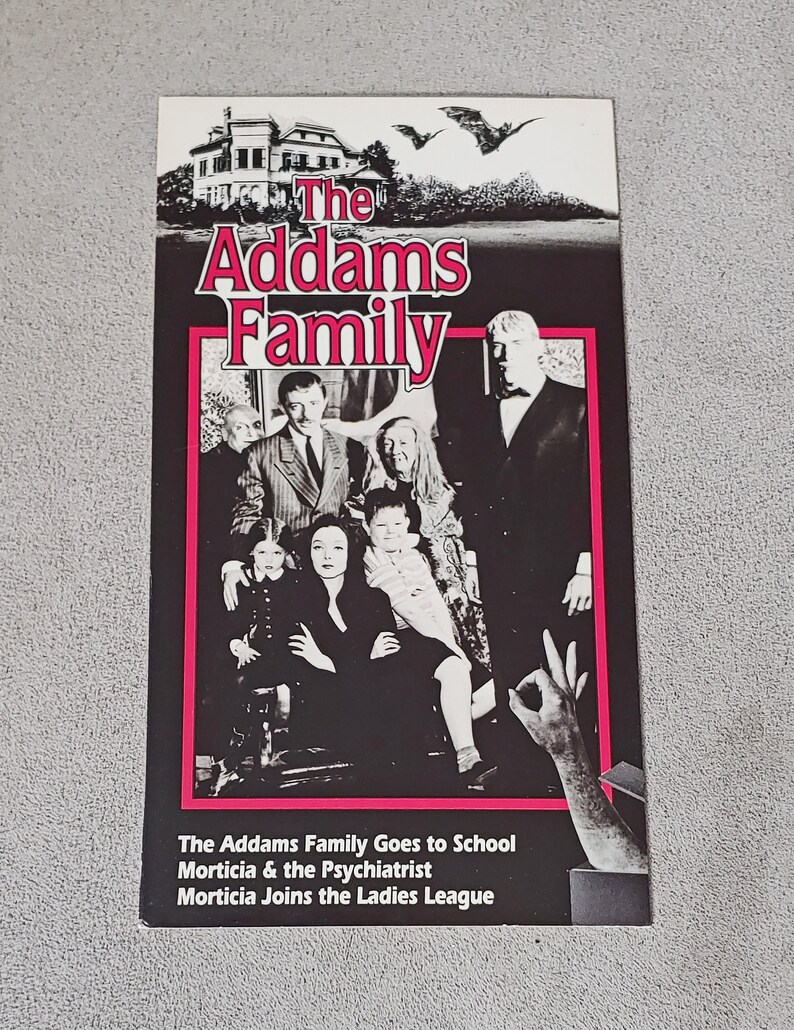 The ADDAMS FAMILY (1991) Repurposed Original VHS Sleeve to Unique ...