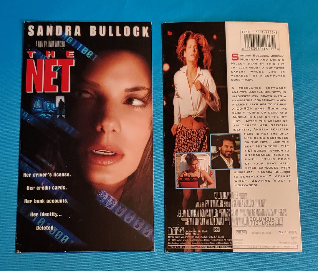 The NET (1995) - Repurposed VHS Sleeve to Unique Notebook, Choose Lined ...