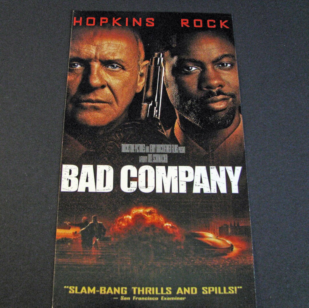 BAD COMPANY (2002) Repurposed Original VHS Sleeve to Unique Journal ...