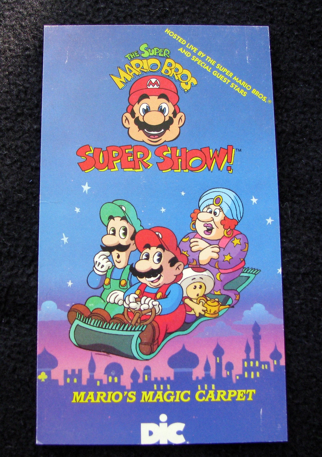 SUPER MARIO BROS Super Show! (1989) - Repurposed Original Vhs Sleeve to ...