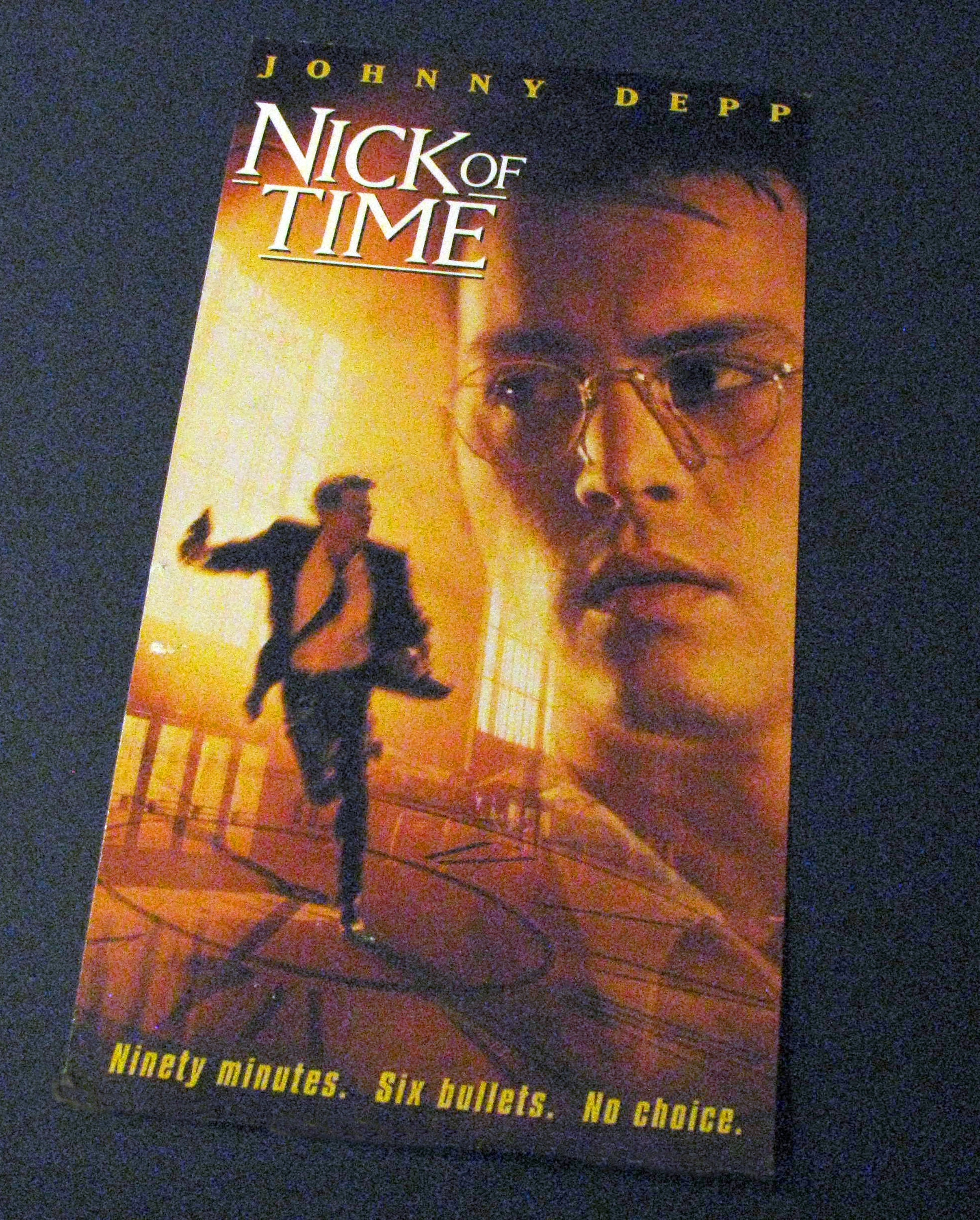 NICK OF TIME (1995) Repurposed Original Vhs Sleeve to Unique Journal ...