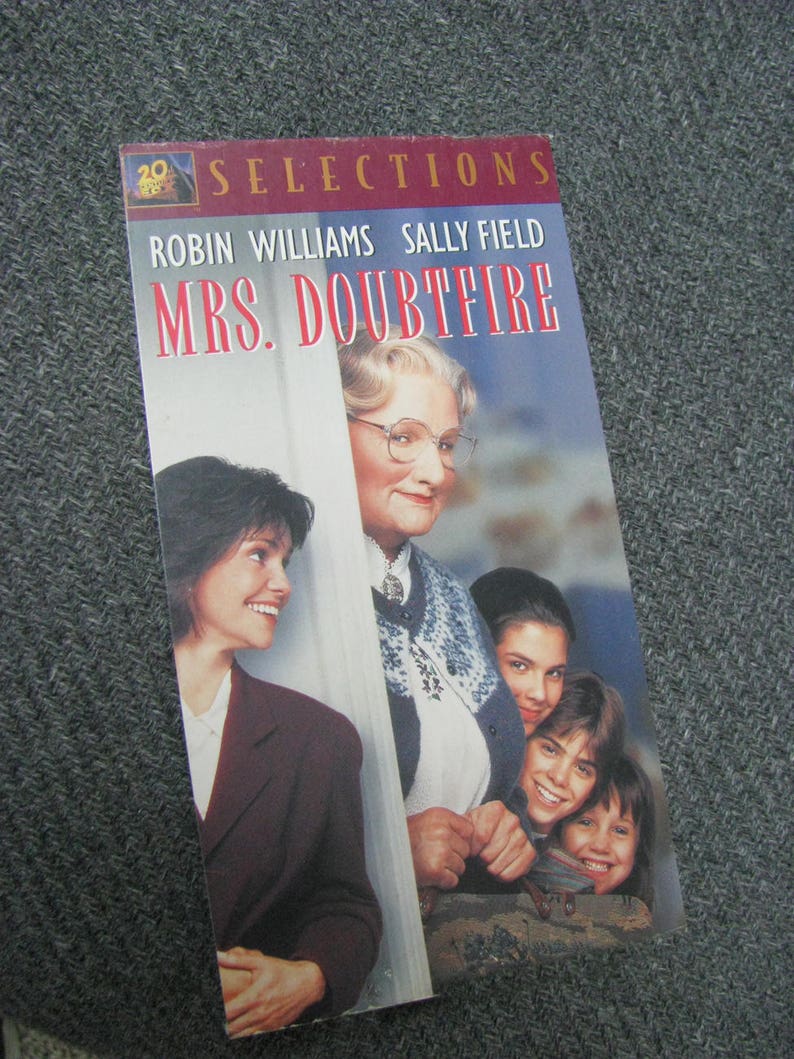 MRS DOUBTFIRE 1993 Repurposed Original VHS Sleeve to Unique - Etsy