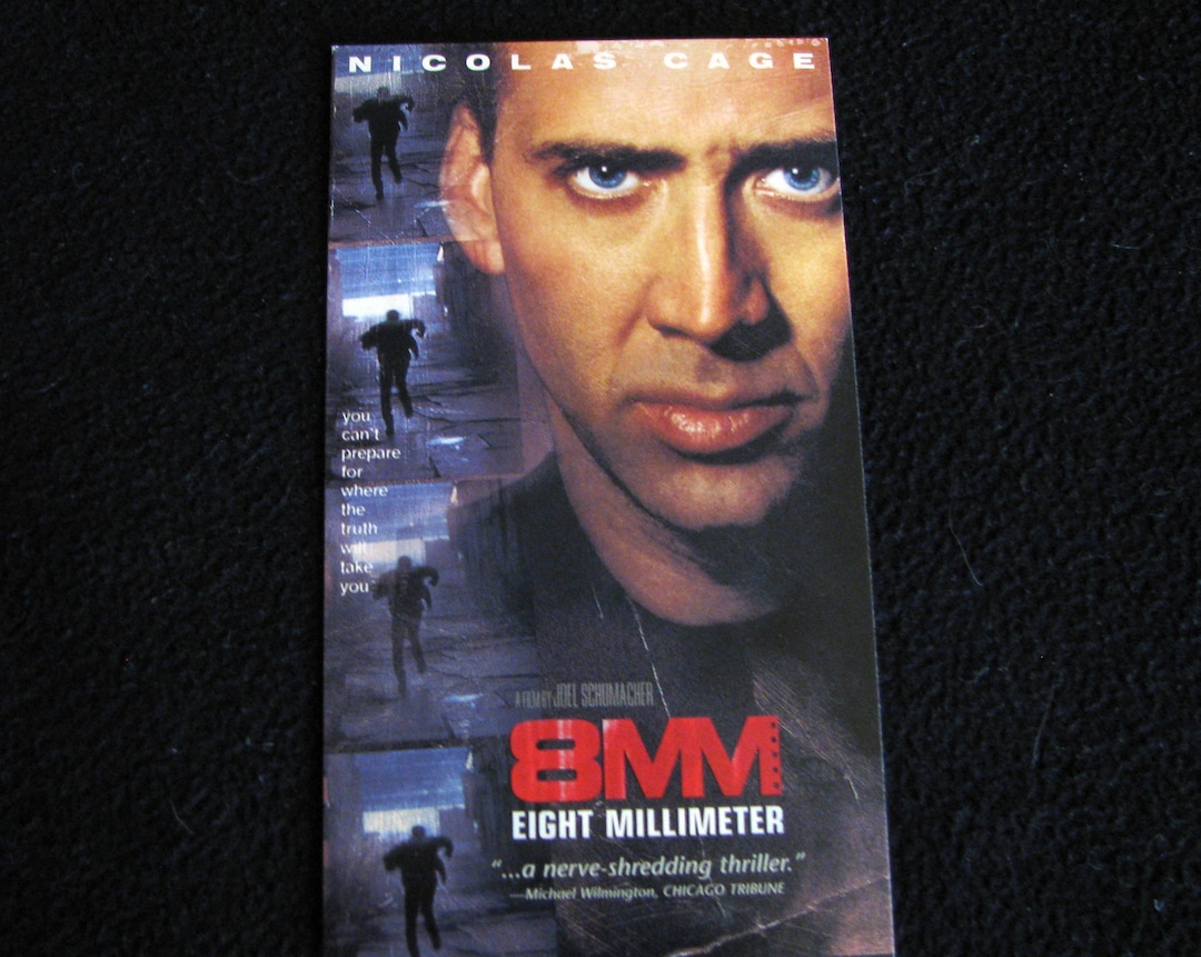 8MM Nicholas Cage 1999 Repurposed Original Vhs Sleeve to - Etsy