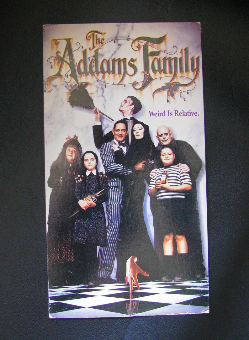 The ADDAMS FAMILY (1991) Repurposed Original VHS Sleeve to Unique ...