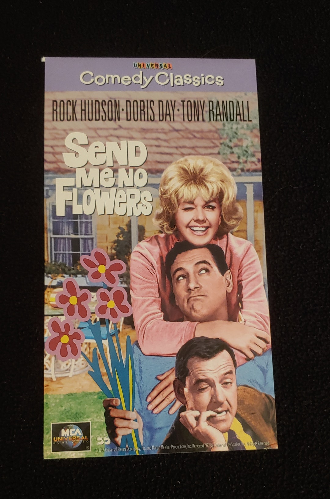 SEND Me No FLOWERS (1964) - Repurposed Vhs Sleeve to Unique Notebook ...