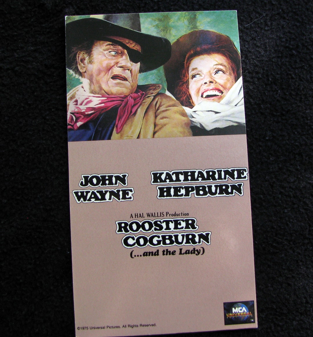 ROOSTER COGBURN (1975) Repurposed Original Vhs Sleeve to Unique Journal ...