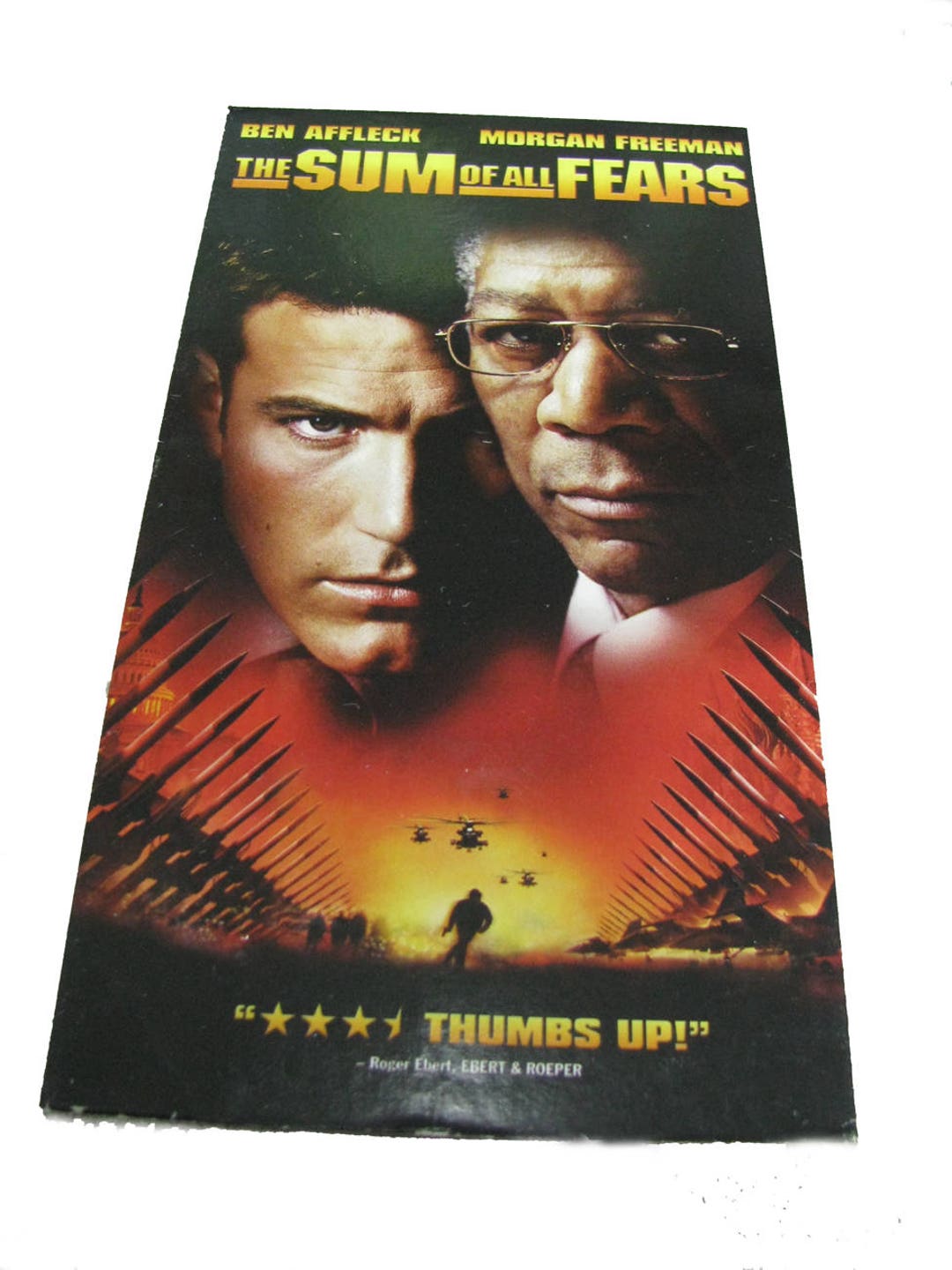 The SUM Of ALL FEARS 2002 Funda Vhs original reutilizada para diario ...