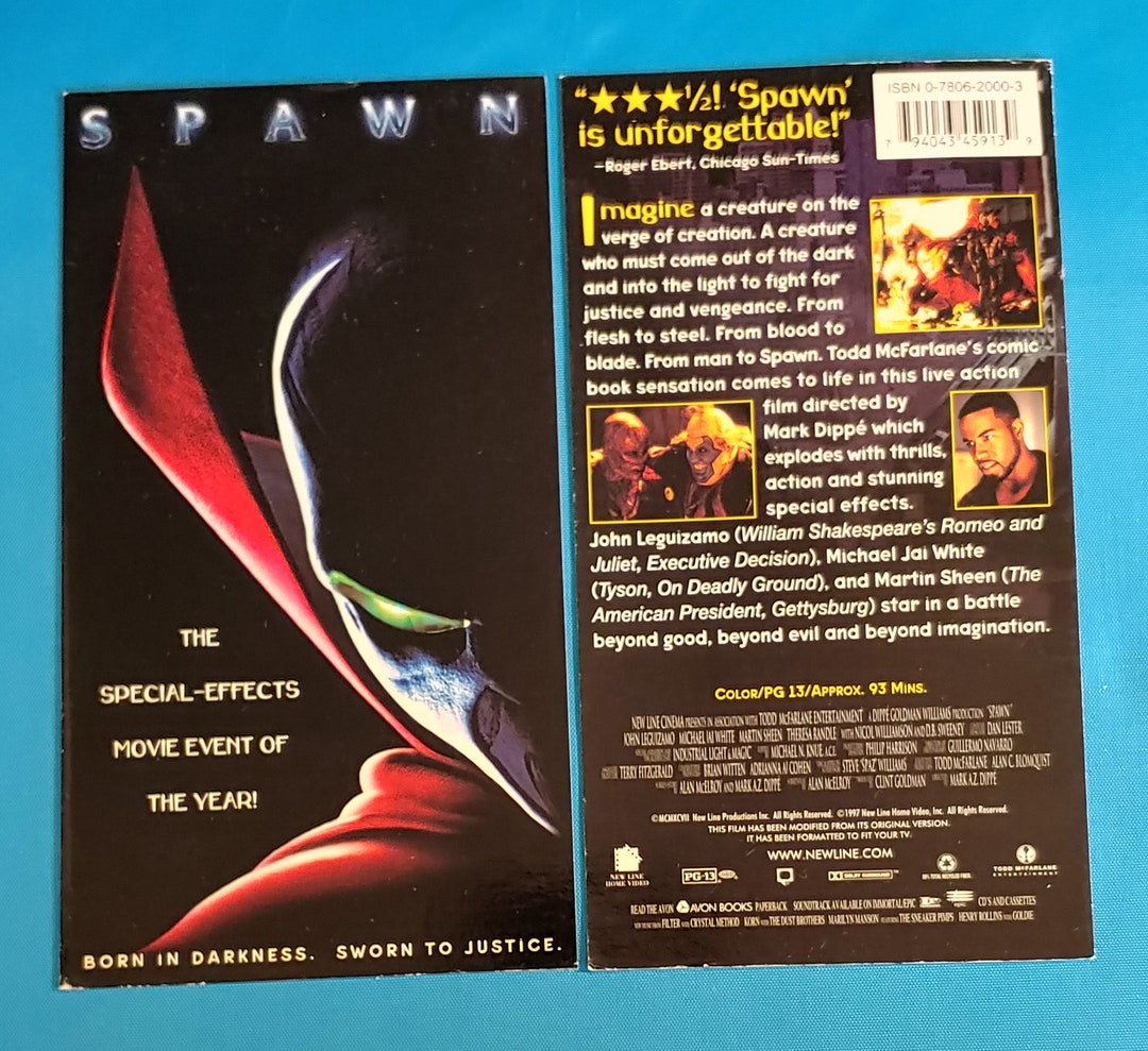 SPAWN (1997) Repurposed Original VHS Sleeve to Unique Journal, Choose ...