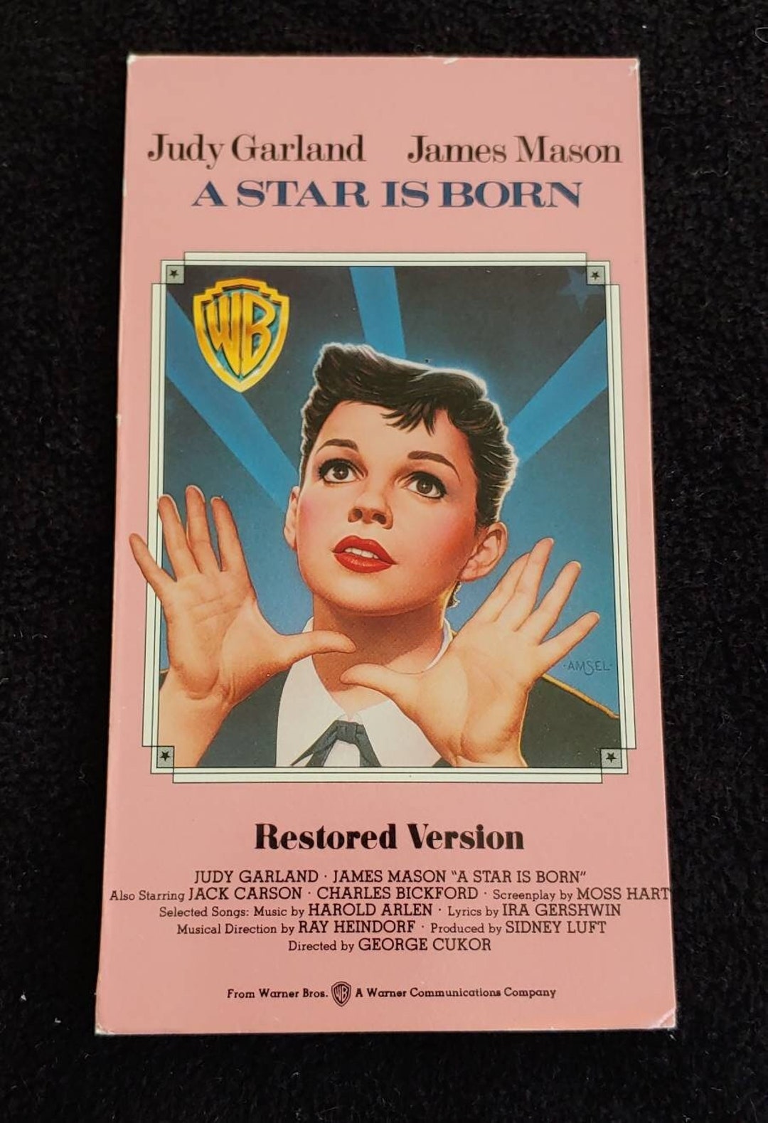 A STAR IS BORN (1954) - Repurposed Original Vhs Sleeve to Unique ...