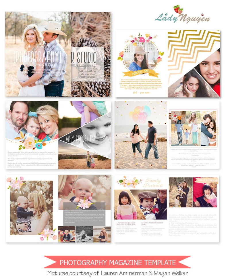 INSTANT DOWNLOAD Photography Digital Magazine Photoshop - Etsy