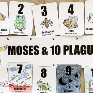 Moses 10 Plagues of Egypt - Etsy