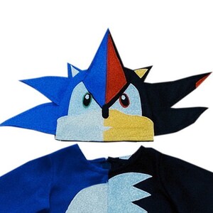 Half Sonic/ Shadow Hedge Hog Cosplay - Etsy