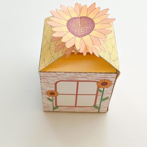 Sunflower Printable Box(pdf File), Sunflower Treat or Favor Box, Party ...