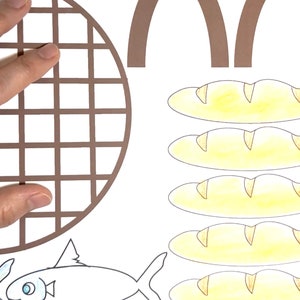 5 Loaves and 2 Fishes Bible Paper Craft - Etsy