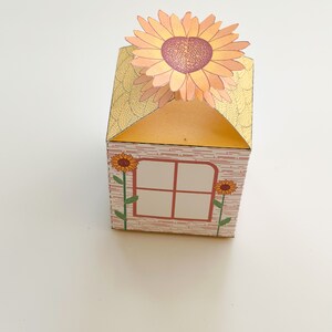 Sunflower Printable Box(pdf File), Sunflower Treat or Favor Box, Party ...