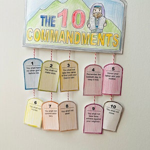 The 10 Commandments in the Bible Paper Craft - Etsy