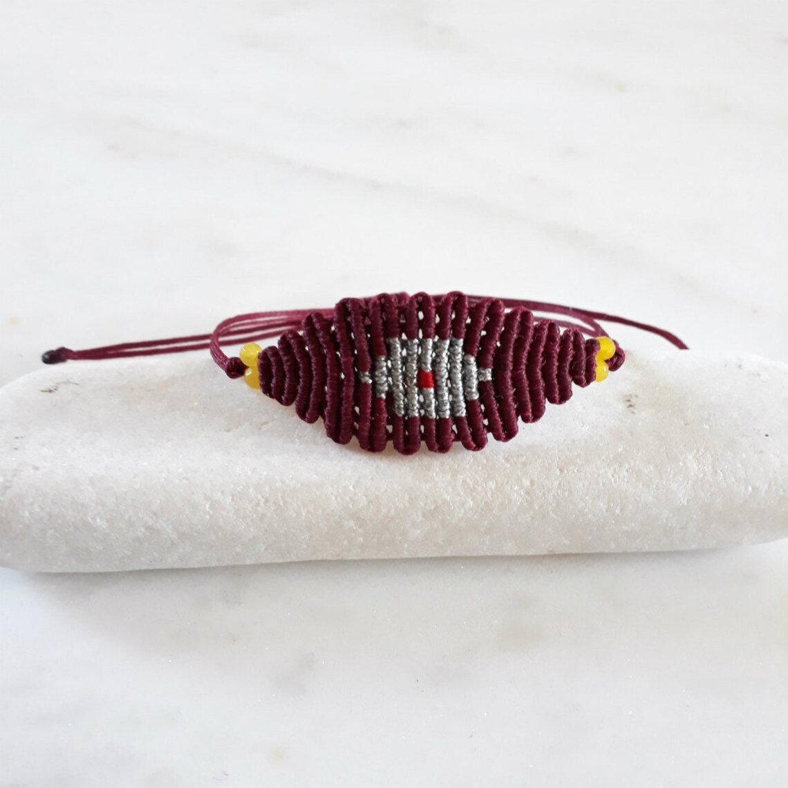 Evil Eye Bracelet Macrame boho Macrame Bracelet Eye - Etsy