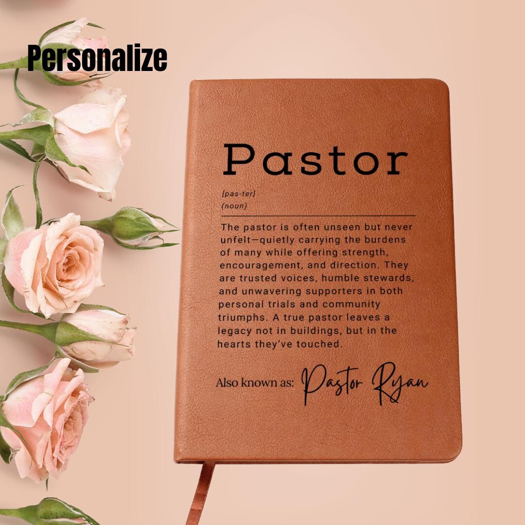 Personalized Vegan Leather Pastor Journal: Custom Appreciation Gift - Etsy