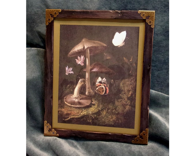 Distressed Wood Antique Bronze Finish Metal Corner Weathered 8x10 ...