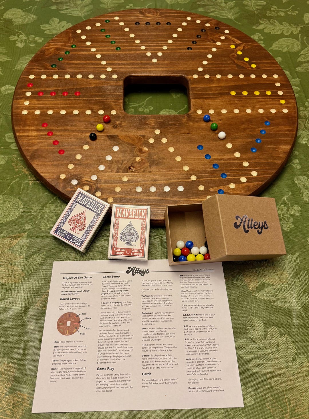 24" Alleys Board Game for 4 - 6 Players - Etsy