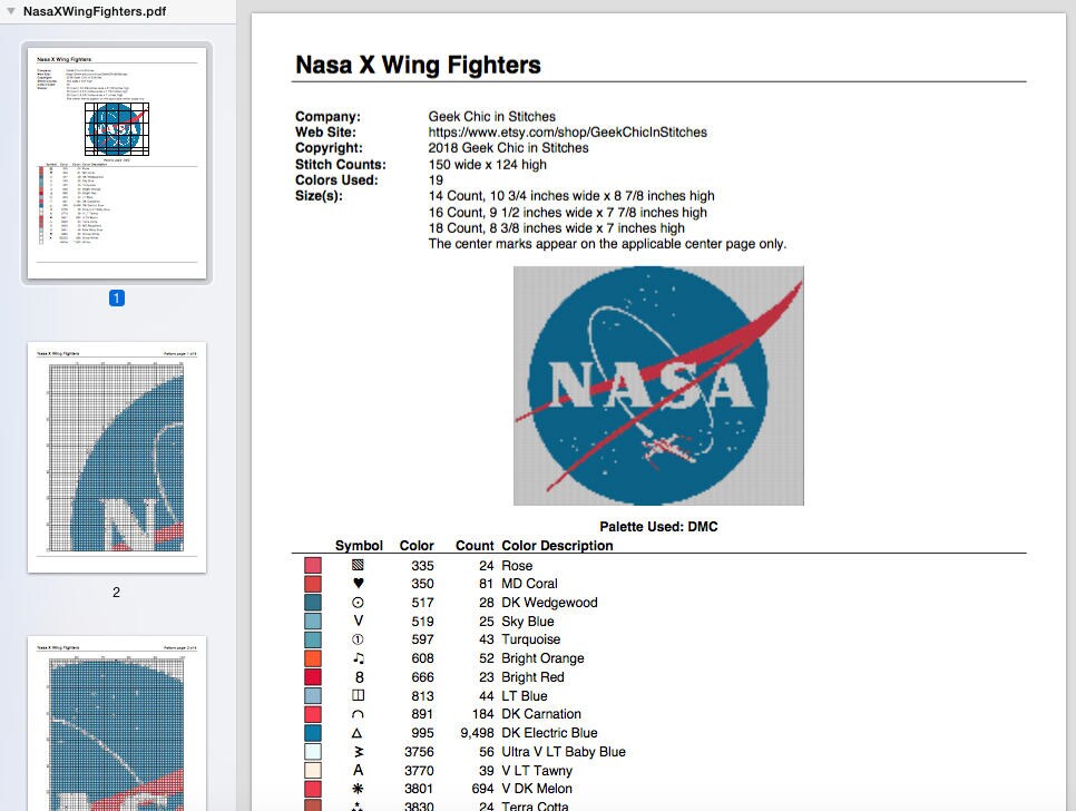Nasa X Wing Fighter Star Wars Inspired Image Chart - Etsy