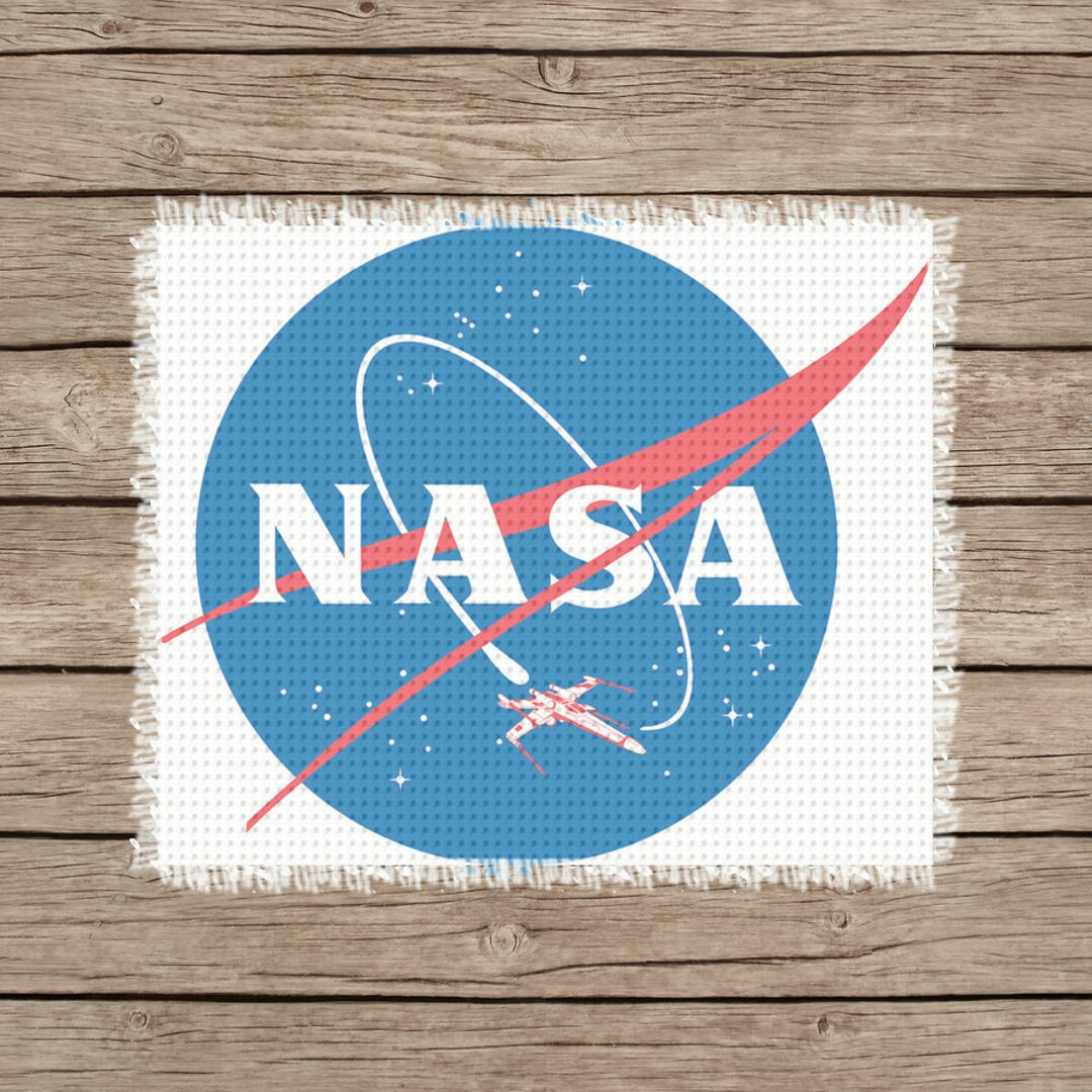 Nasa X Wing Fighter Star Wars Inspired Image Chart Cross-stitch ...