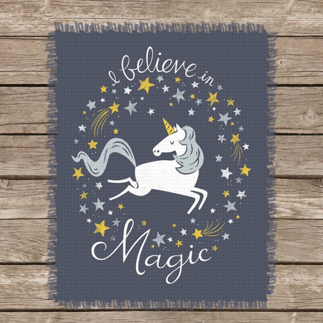 I Believe in Magic (unicorns) | an Image Chart for Cross-stitch ...