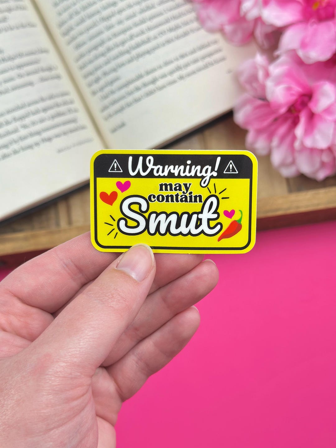 May Contain Smut Sticker for Ereader, Romance Reader Kindle Accessories ...