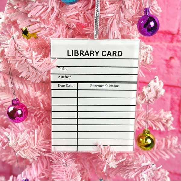 Library Ornament - Etsy