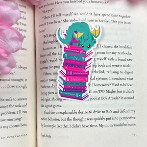 Book Dragon Vinyl Sticker, Fantasy Reading Accessories for Kindle, Cute ...