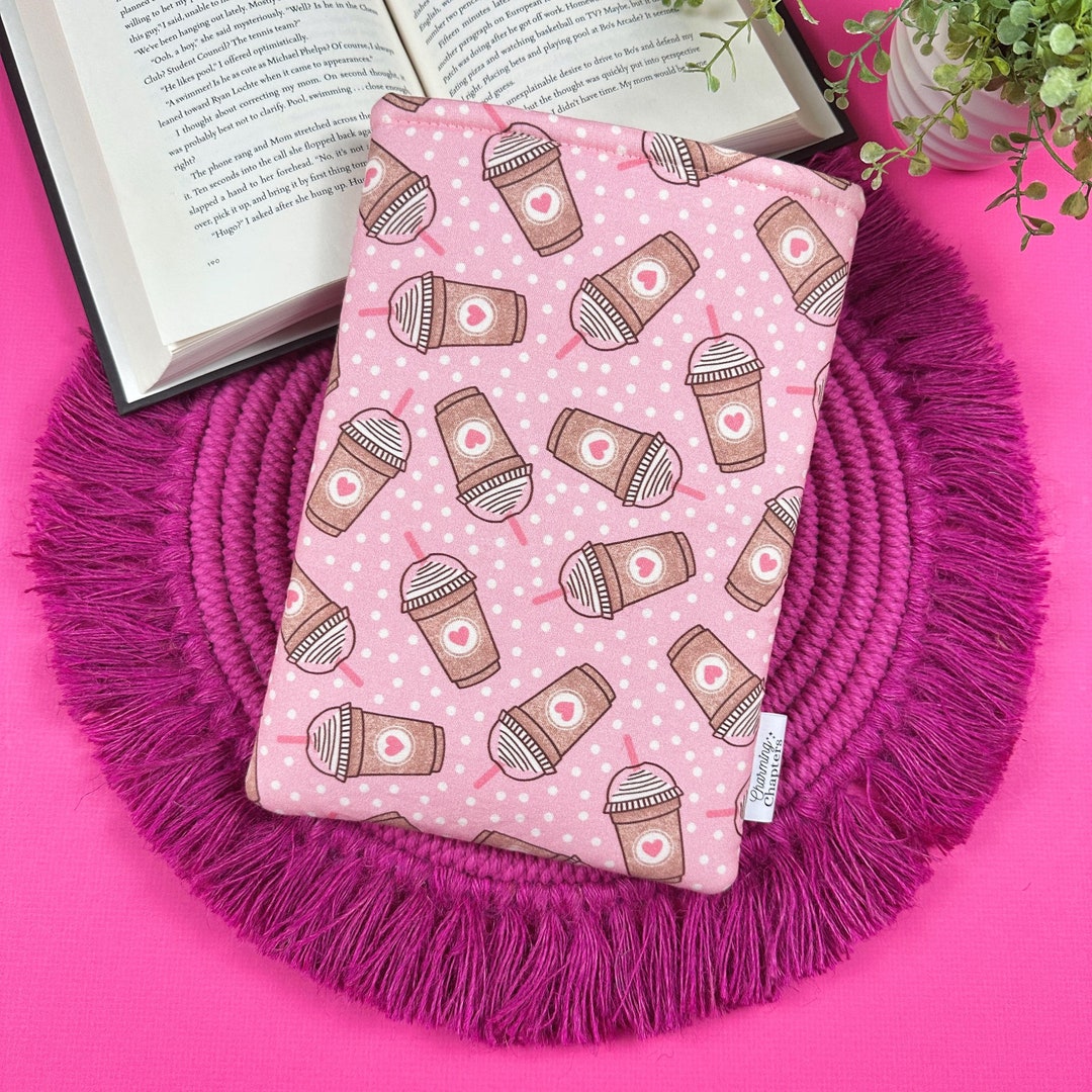 Iced Coffee Kindle Sleeve, Pink Reading Accessories, Coffee Lover ...