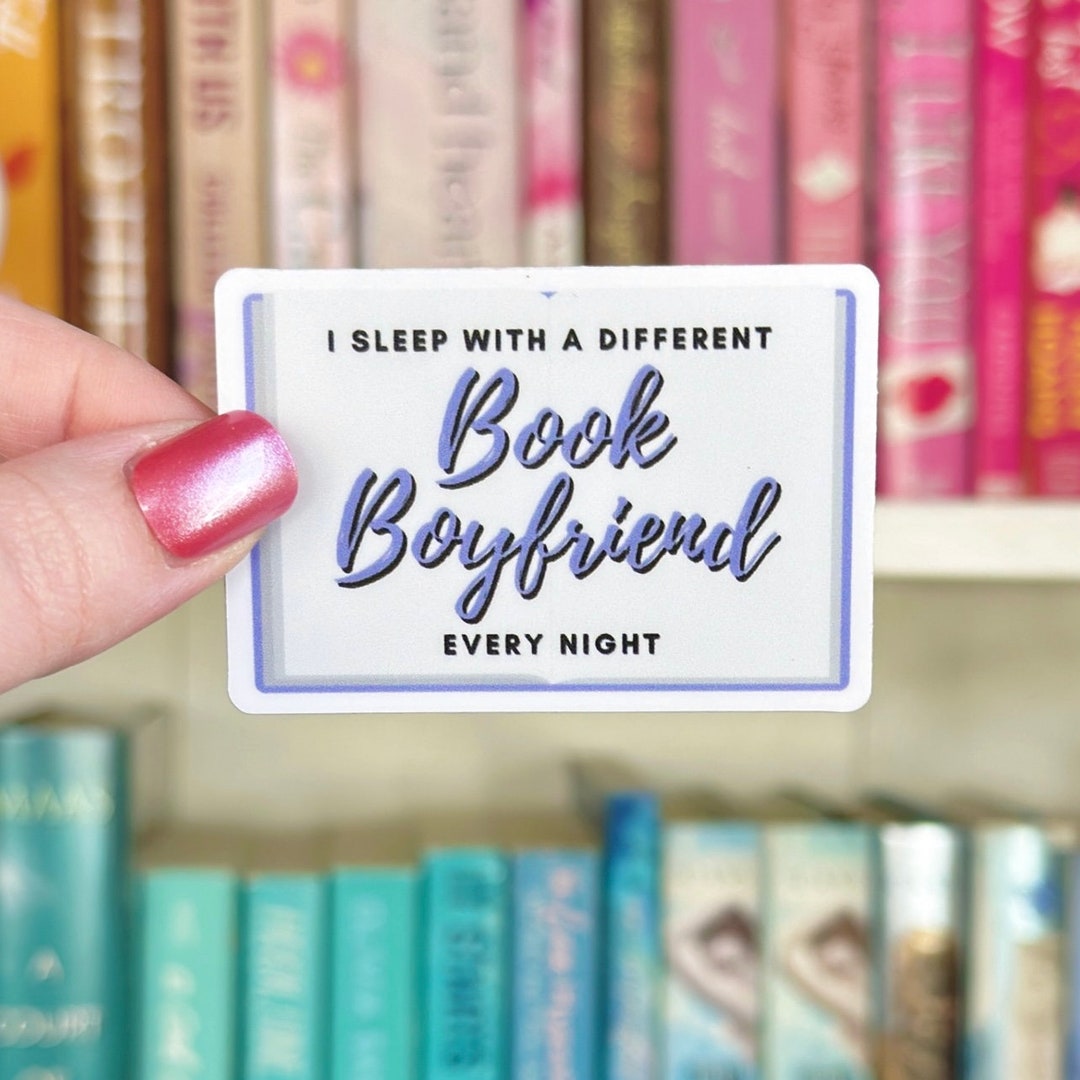 Book Boyfriend Sticker, Book Club Gift, Bookish Sticker, Water Bottle ...