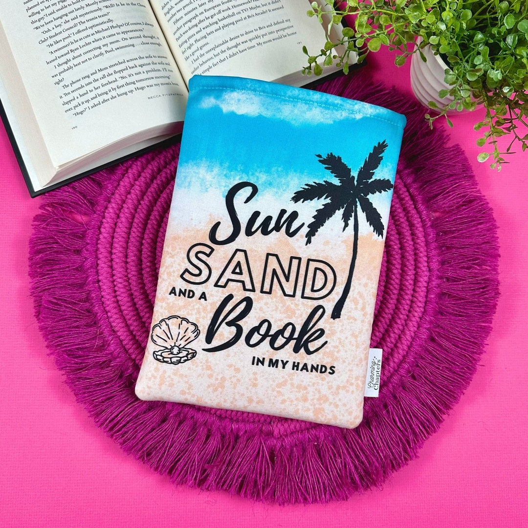 PREORDER: Beach Book Sleeve, Book Lover Gift, Bookish Gift for Her ...