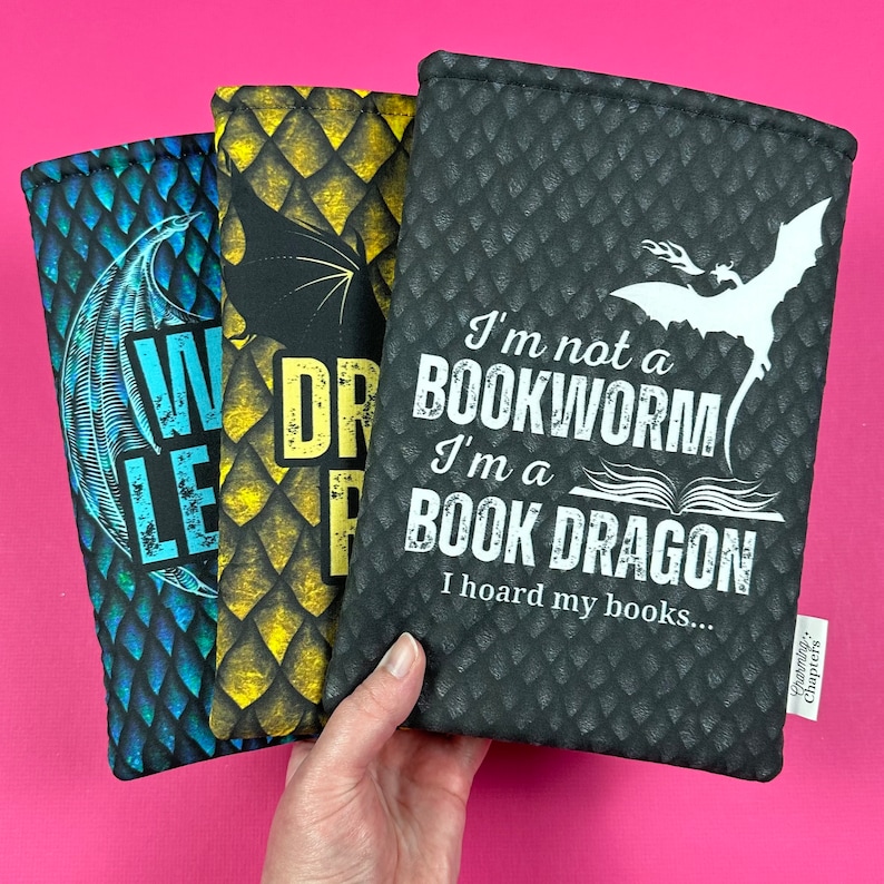 Wing Leader Book Cover, Black & Blue Dragon Scale Kindle Sleeve ...